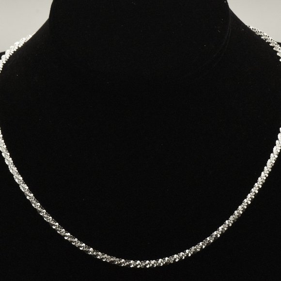 Milor | Jewelry | Milor Vintage 95 Silver Tinsel Link Chain Necklace 8 ...
